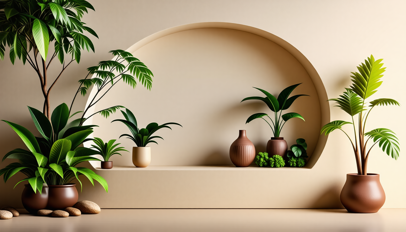 Décorer une niche murale dans un mur incurvé